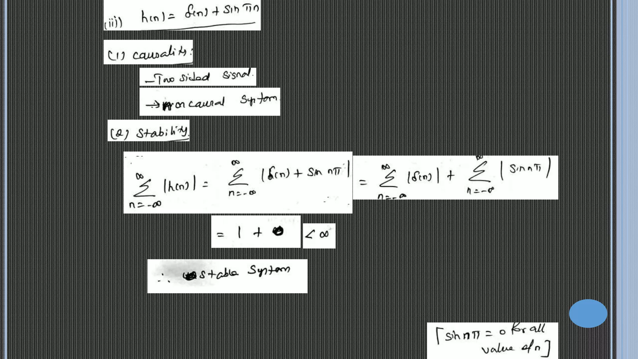 LTI system causality and stability | PPTX