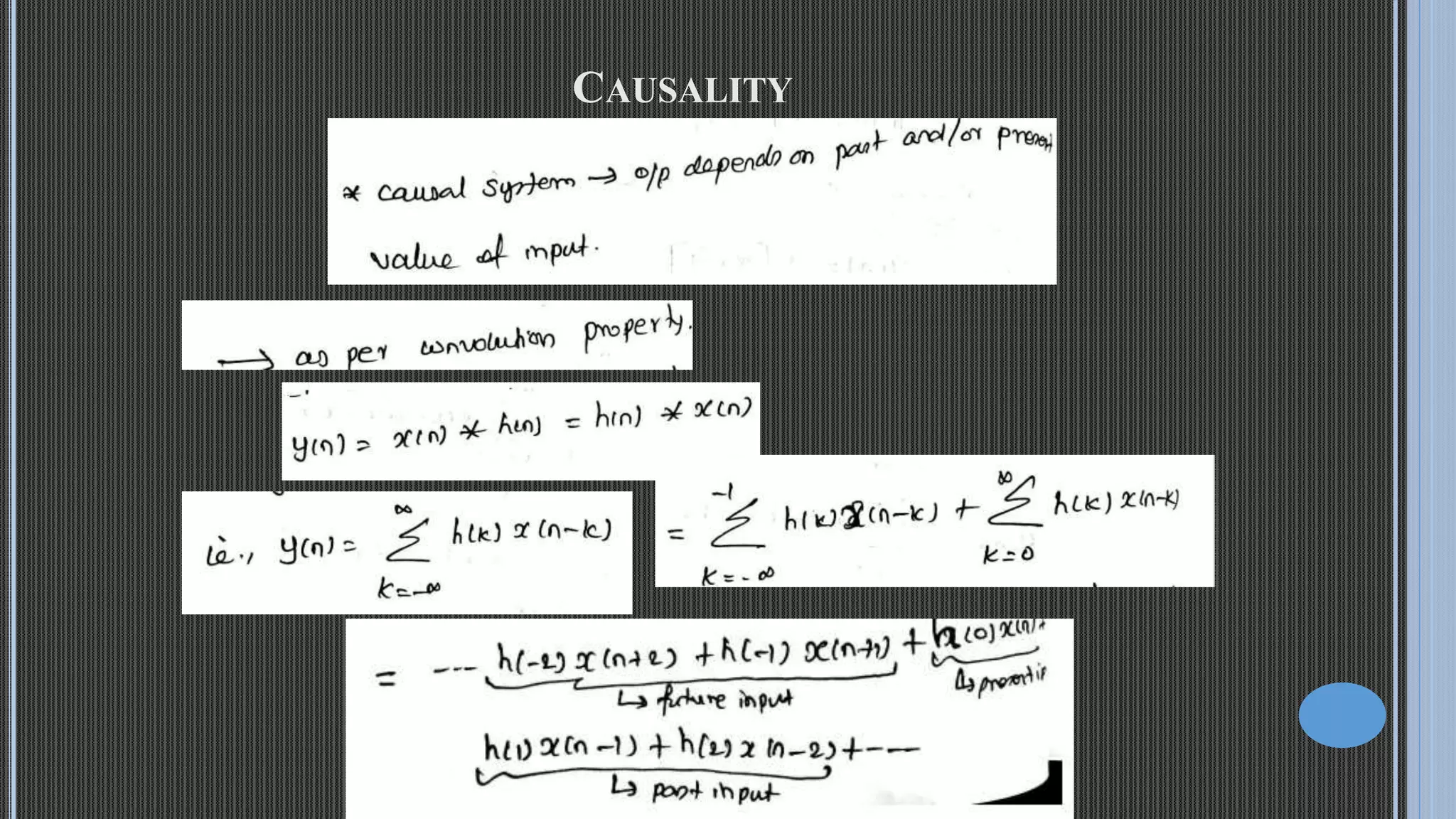 LTI system causality and stability | PPTX