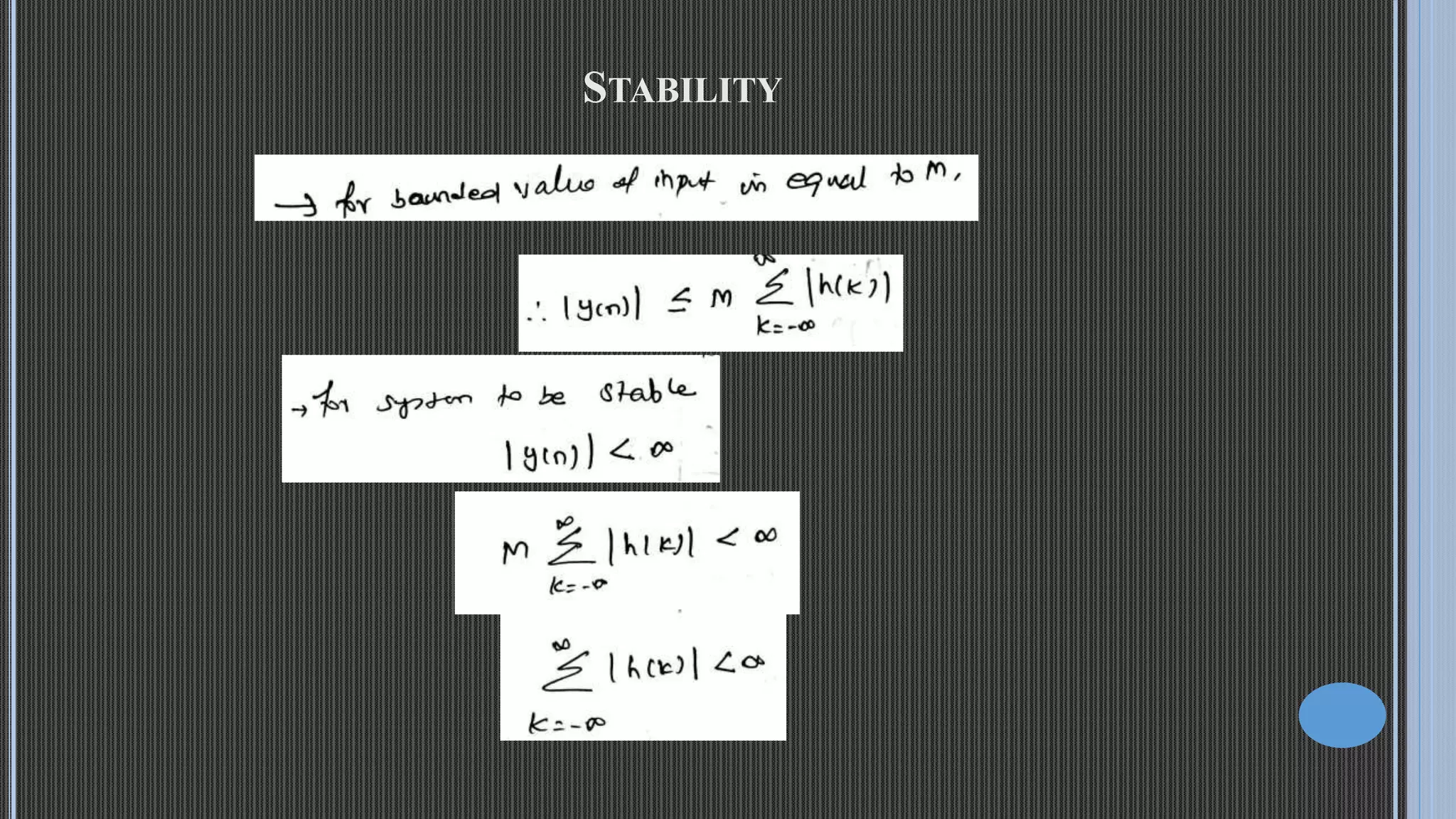LTI system causality and stability | PPTX