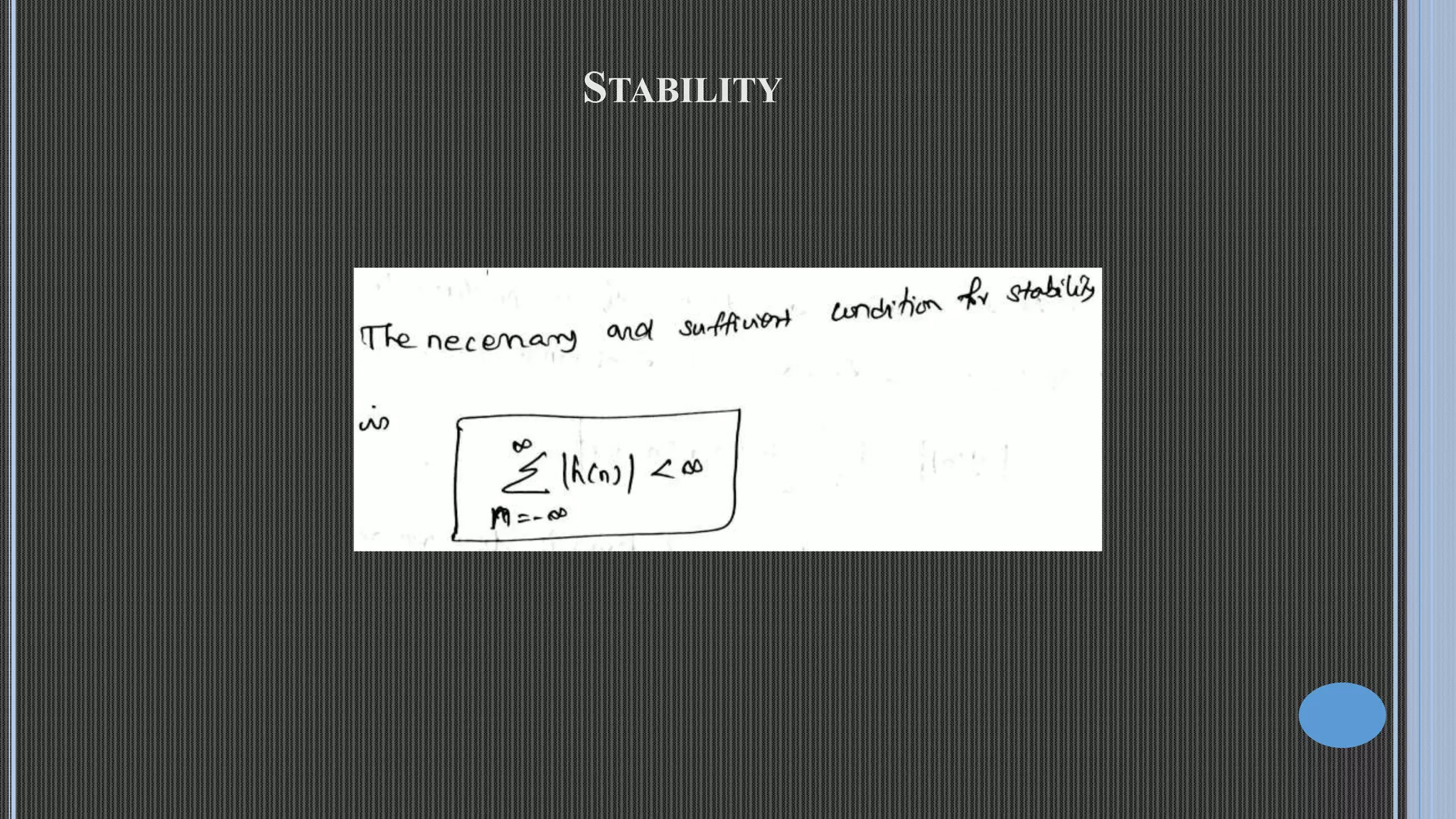 LTI system causality and stability | PPTX