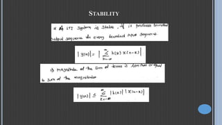 LTI system causality and stability | PPTX