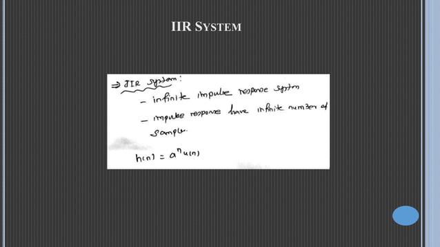 FIR and IIR system | PPTX