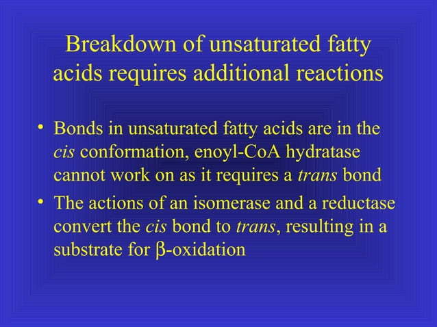 fatty acid breakdown | PPT