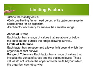 Limiting Factor Definition