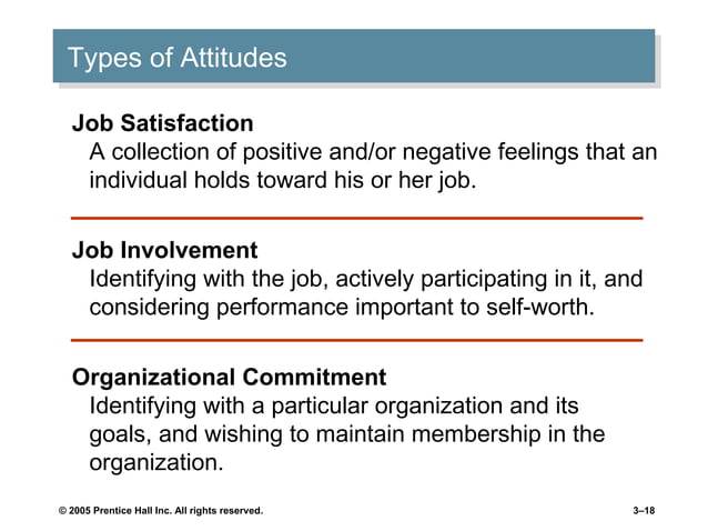 attitude and job satisfaction | PPT