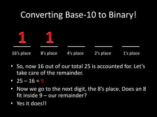 binary numbers system and their conversion | PDF