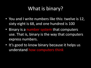 binary numbers system and their conversion | PPT