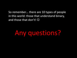 binary numbers system and their conversion | PDF