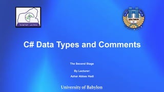 C# Data Types and Comments_Lecture2_C#.pdf