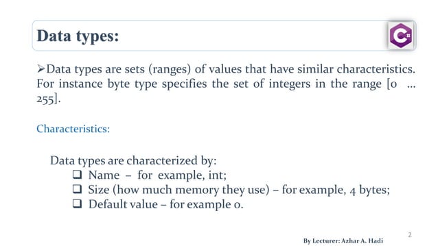 C# Data Types and Comments_Lecture2_C#.pdf