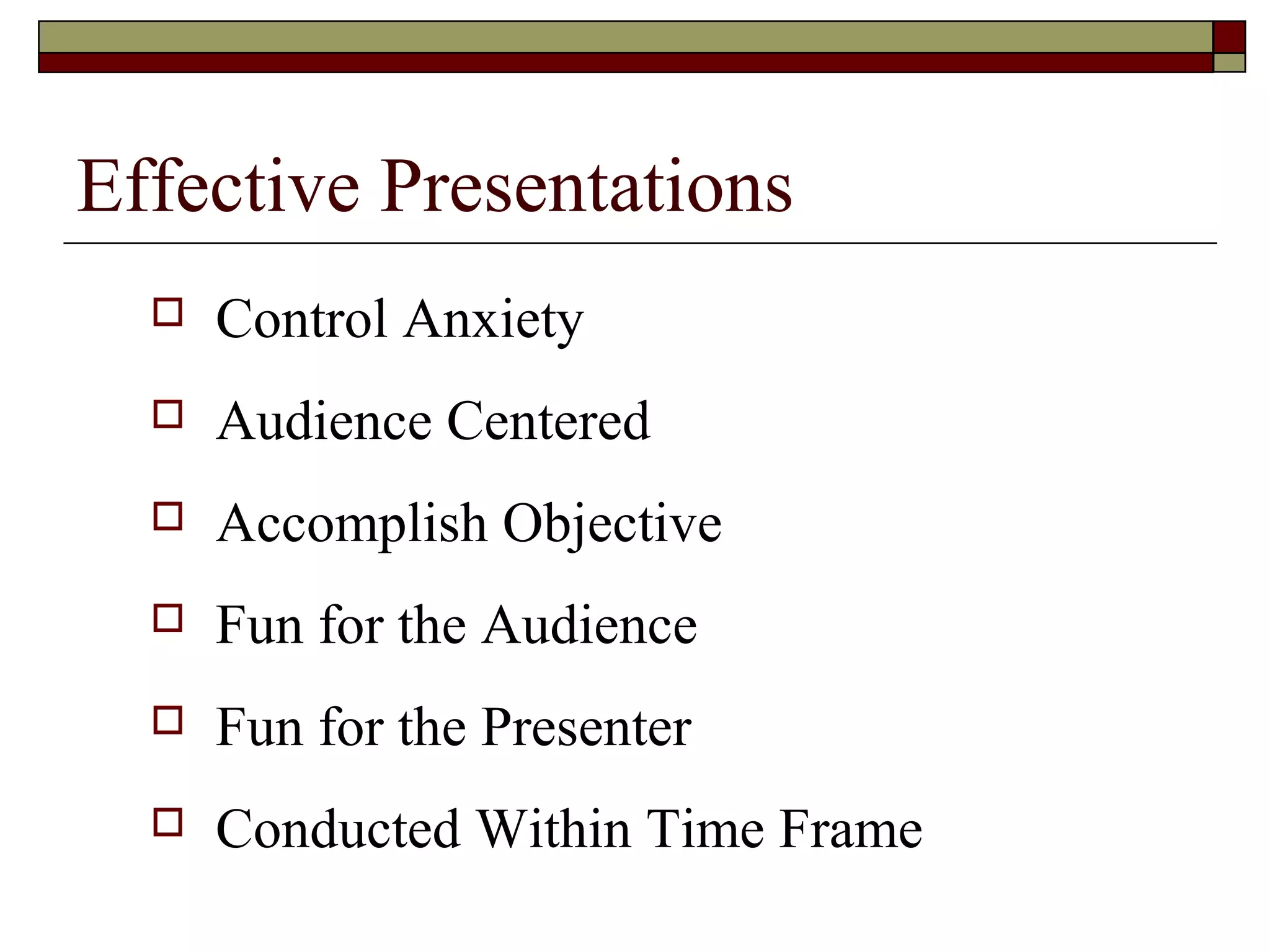 Lec 2 effective presentation skills | PPT