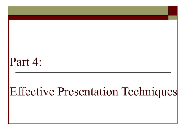 Lec 2 effective presentation skills | PPT