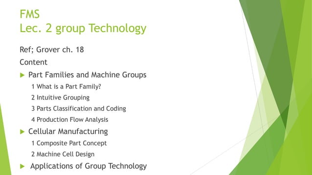Lec2 GT.pptx. grouptechnology definition and application | PPTX