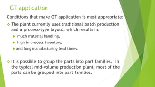 Lec2 GT.pptx. grouptechnology definition and application | PPTX