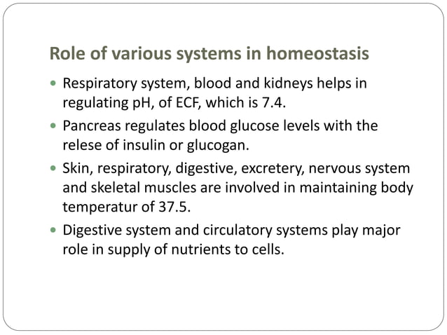 lec 2 Homeostasis and its mechanism with examples | PPT
