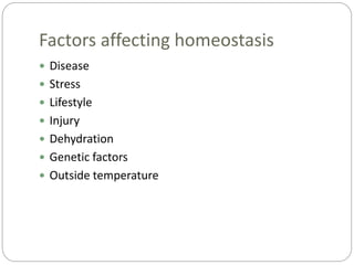 lec 2 Homeostasis and its mechanism with examples | PPTX