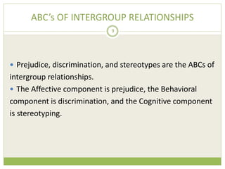 intergroup relationships | PPTX