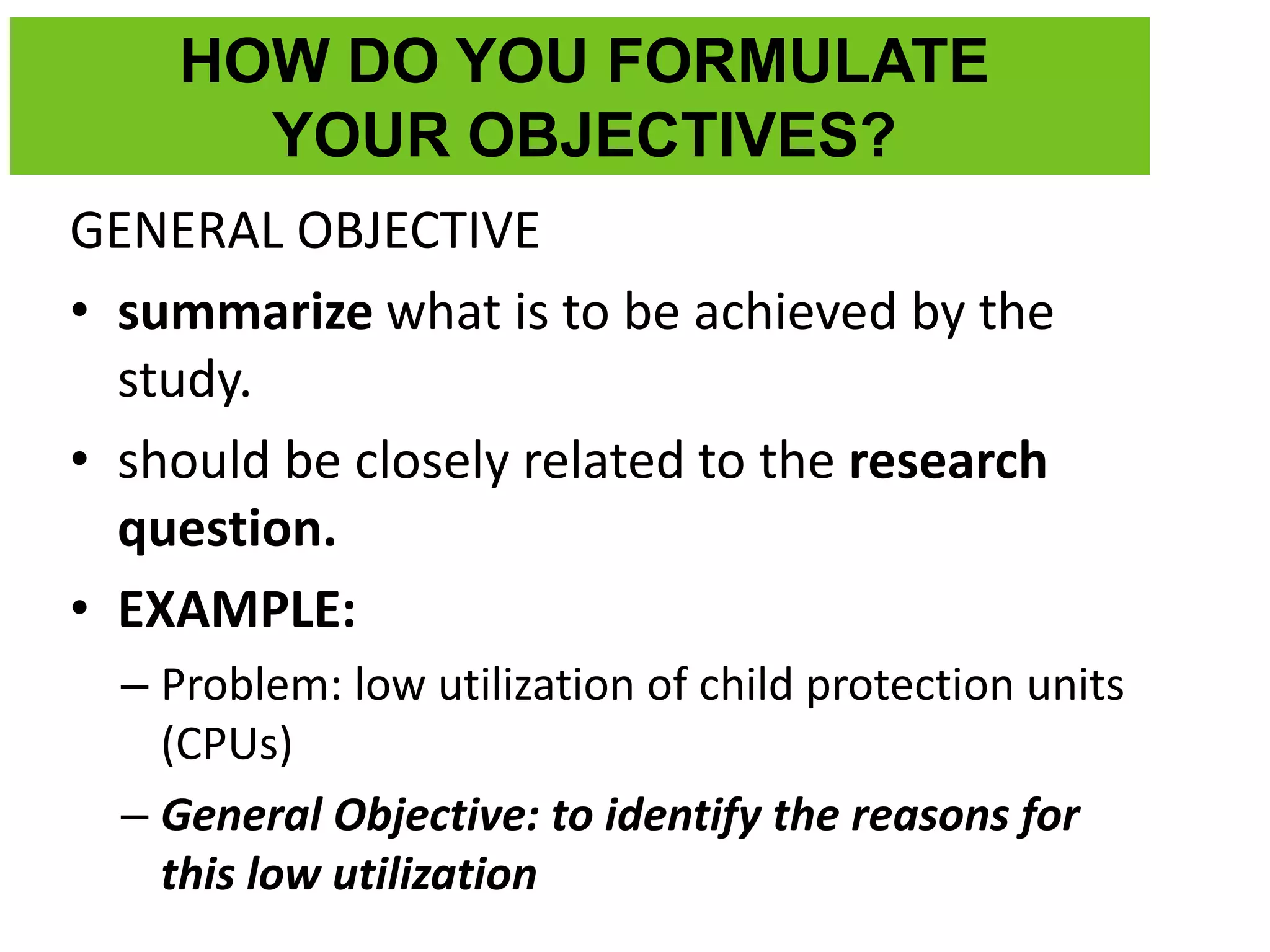 Research Process- Objective, Hypothesis (Lec2) | PPTX