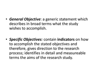 Research Process- Objective, Hypothesis (Lec2) | PPTX
