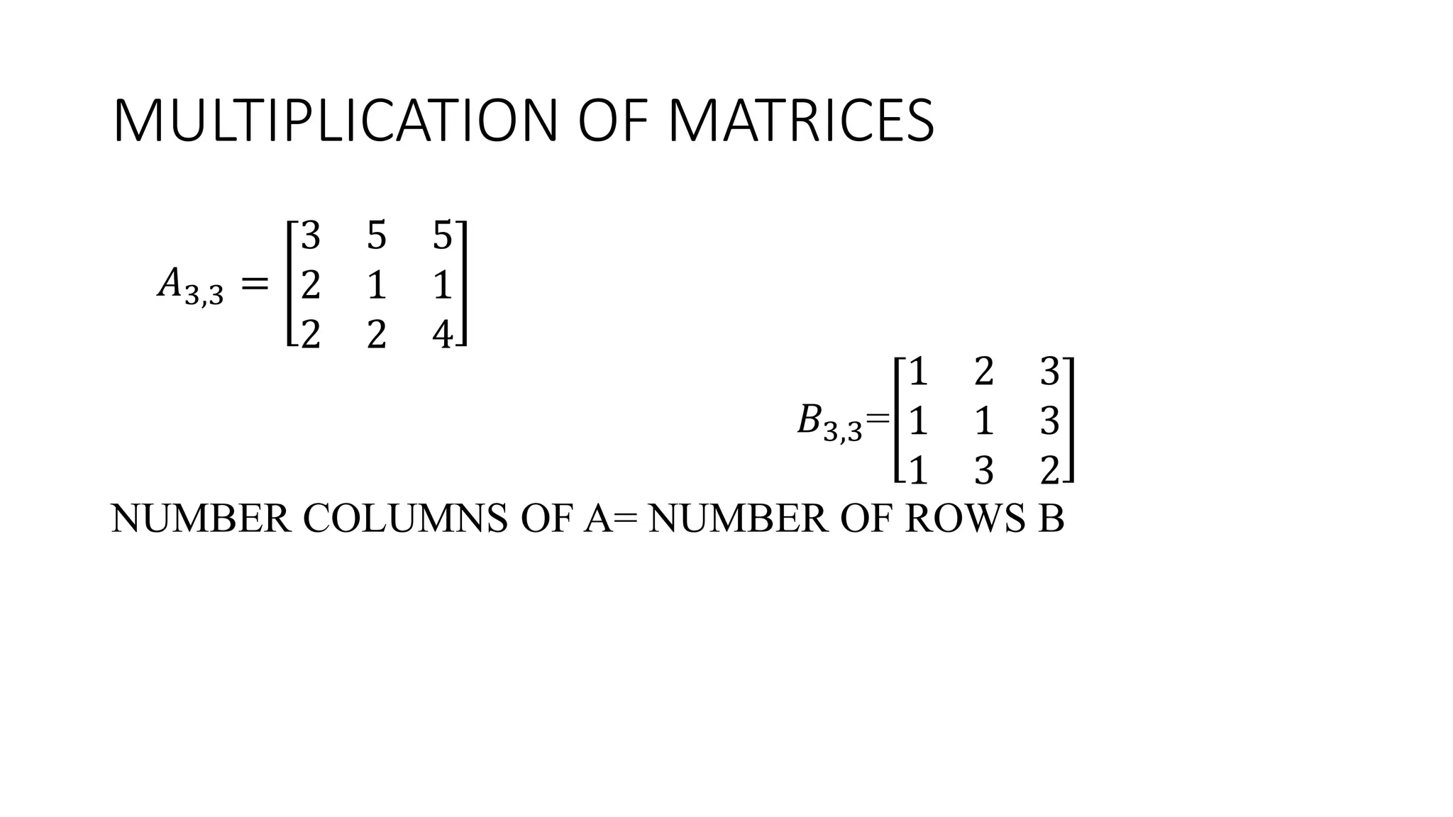 MATIX AND TYPES OF MATRIX | PPTX | Physics | Science