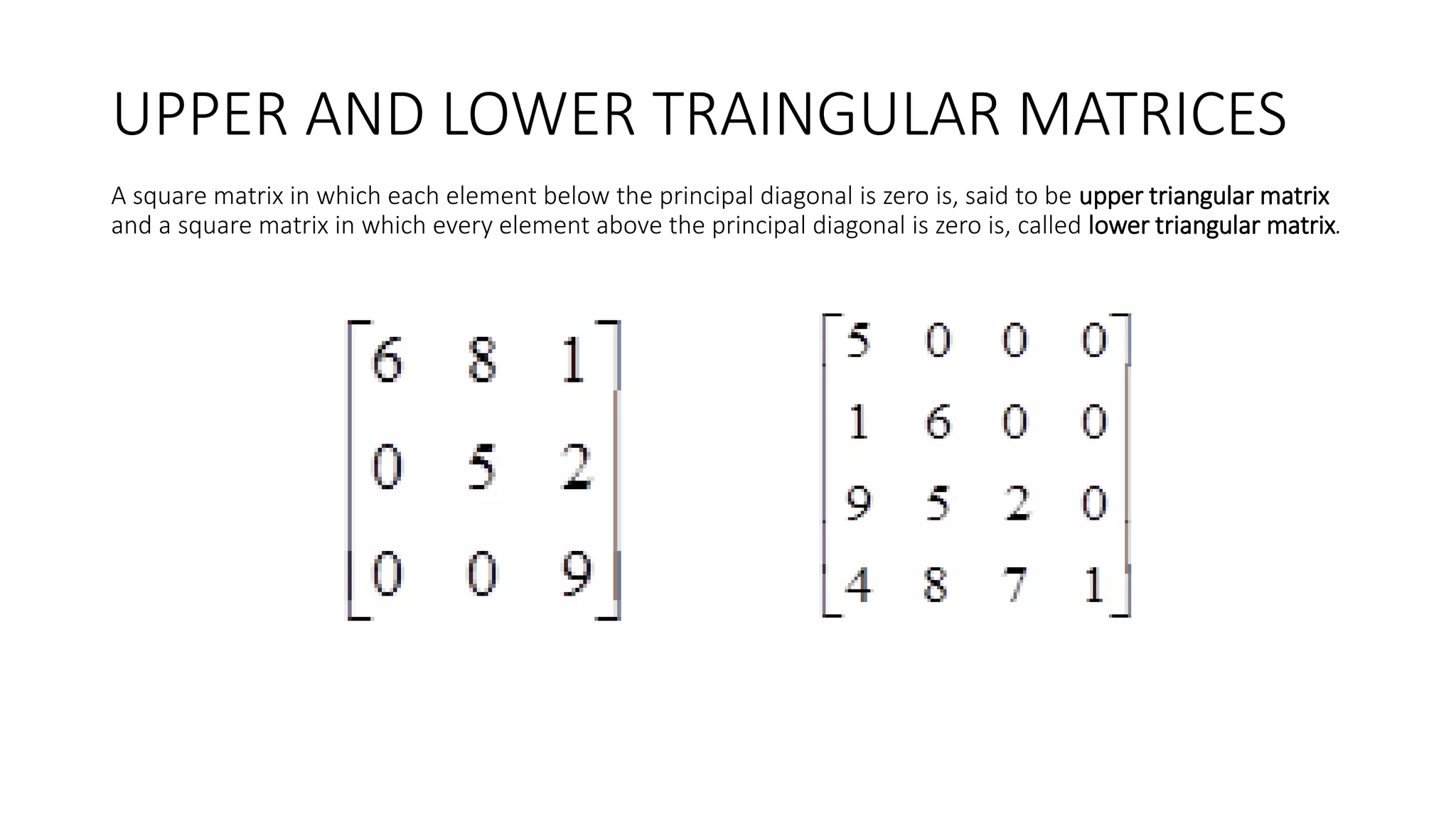 MATIX AND TYPES OF MATRIX | PPTX | Physics | Science