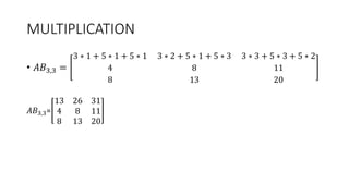 MATIX AND TYPES OF MATRIX | PPTX | Physics | Science