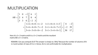 MATIX AND TYPES OF MATRIX | PPTX