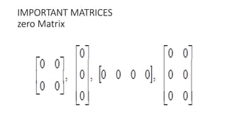 MATIX AND TYPES OF MATRIX | PPTX