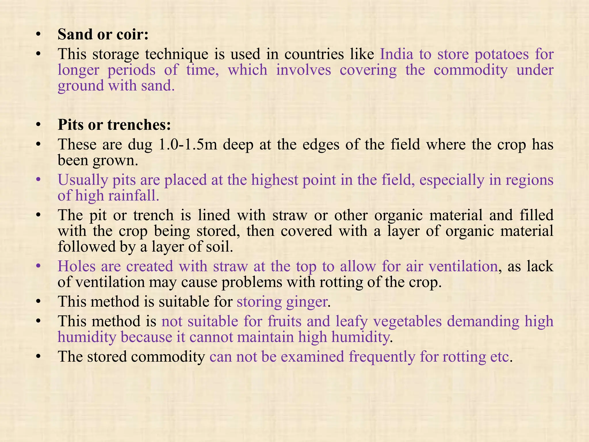 LEC 2 METHODS OF STORAGE.pptx storage ppt | PPTX