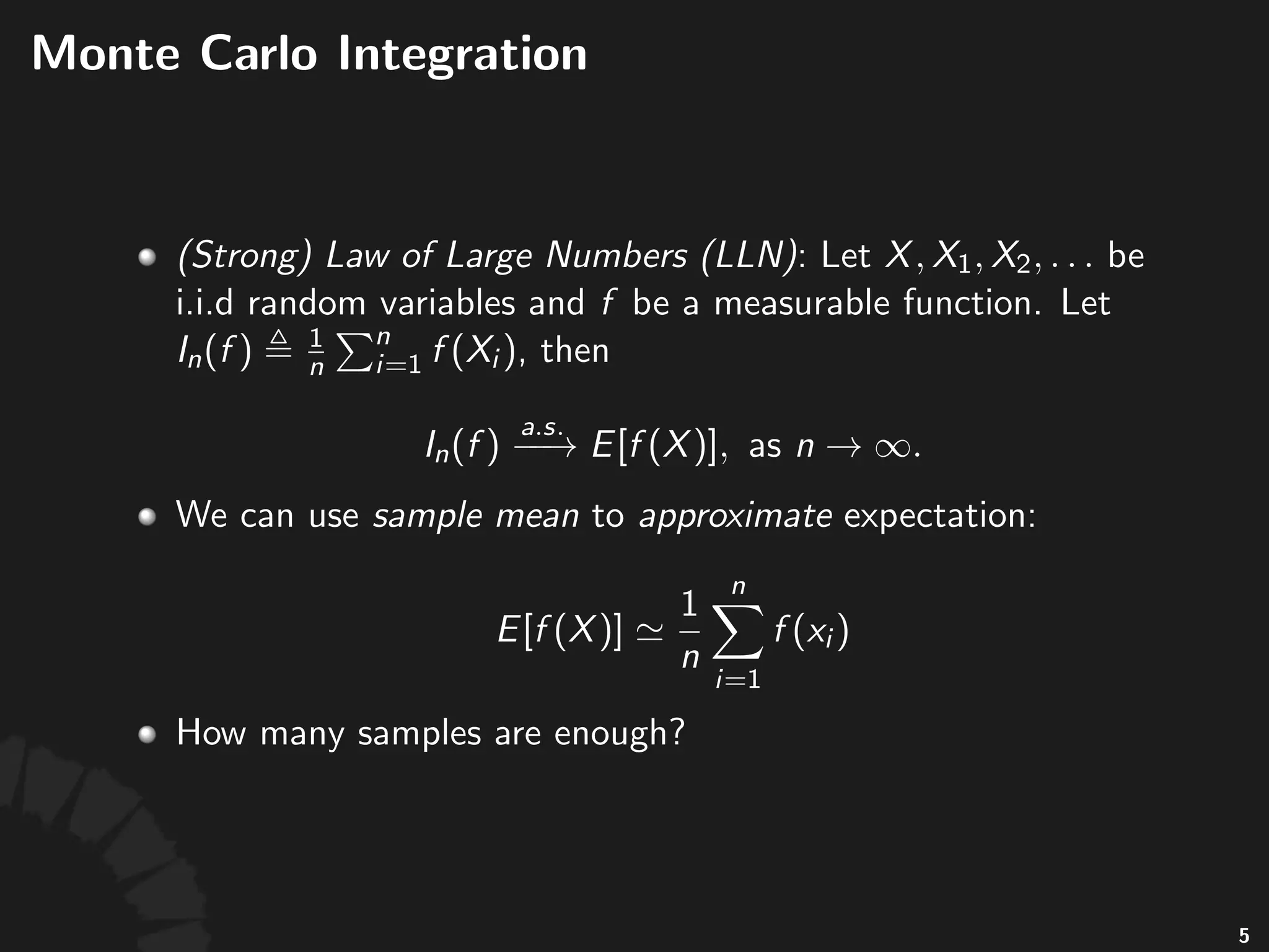MLPI Lecture 2: Monte Carlo Methods (Basics) | PPT