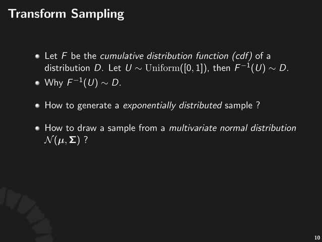 MLPI Lecture 2: Monte Carlo Methods (Basics) | PPT
