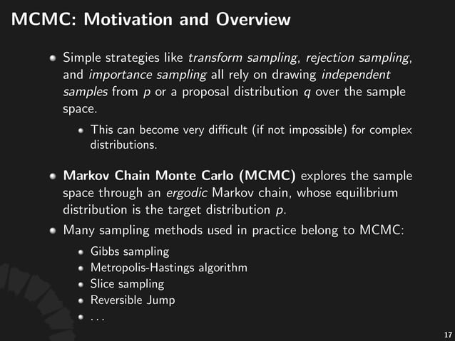 MLPI Lecture 2: Monte Carlo Methods (Basics) | PPT