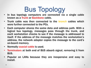 Networks topologies Lec#2 | PPTX