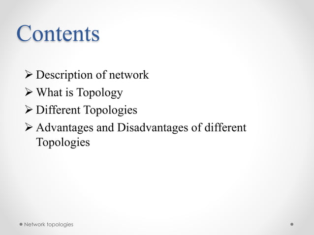 Networks topologies Lec#2 | PPTX | Computer Networking | Computing