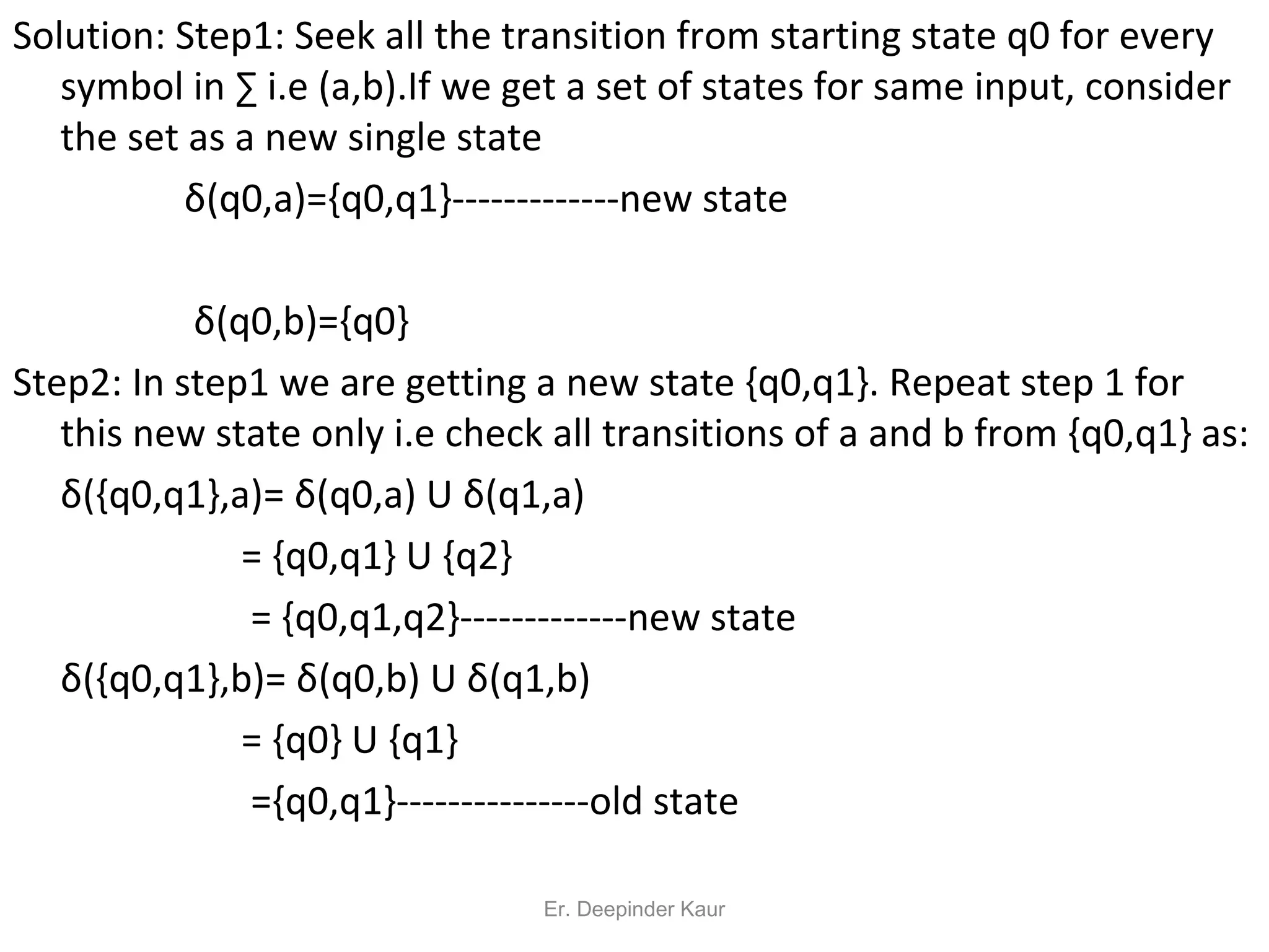 Nfa Or Non Deterministic Finite Automata Ppt