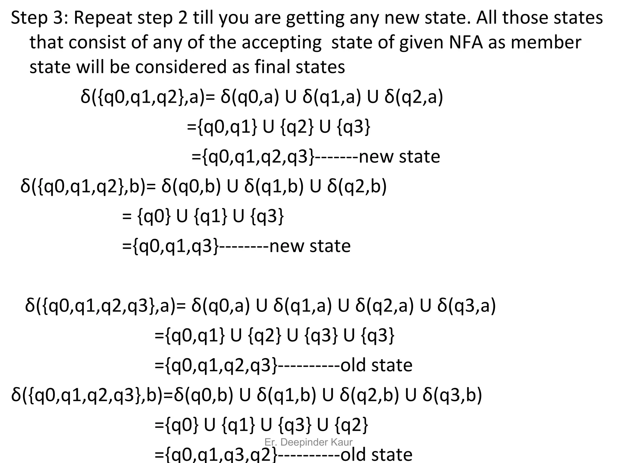 NFA or Non deterministic finite automata | PPT