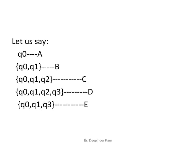 NFA or Non deterministic finite automata | PPT
