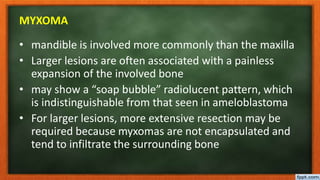 LEC 2: ODONTOGENIC TUMORS AND TUMOR LIKE LESIONS OF THE JAW | PPTX ...