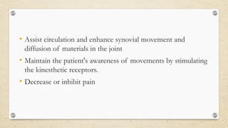 Lec 2 Passive Movements (techniques, types, effects and principles).pptx