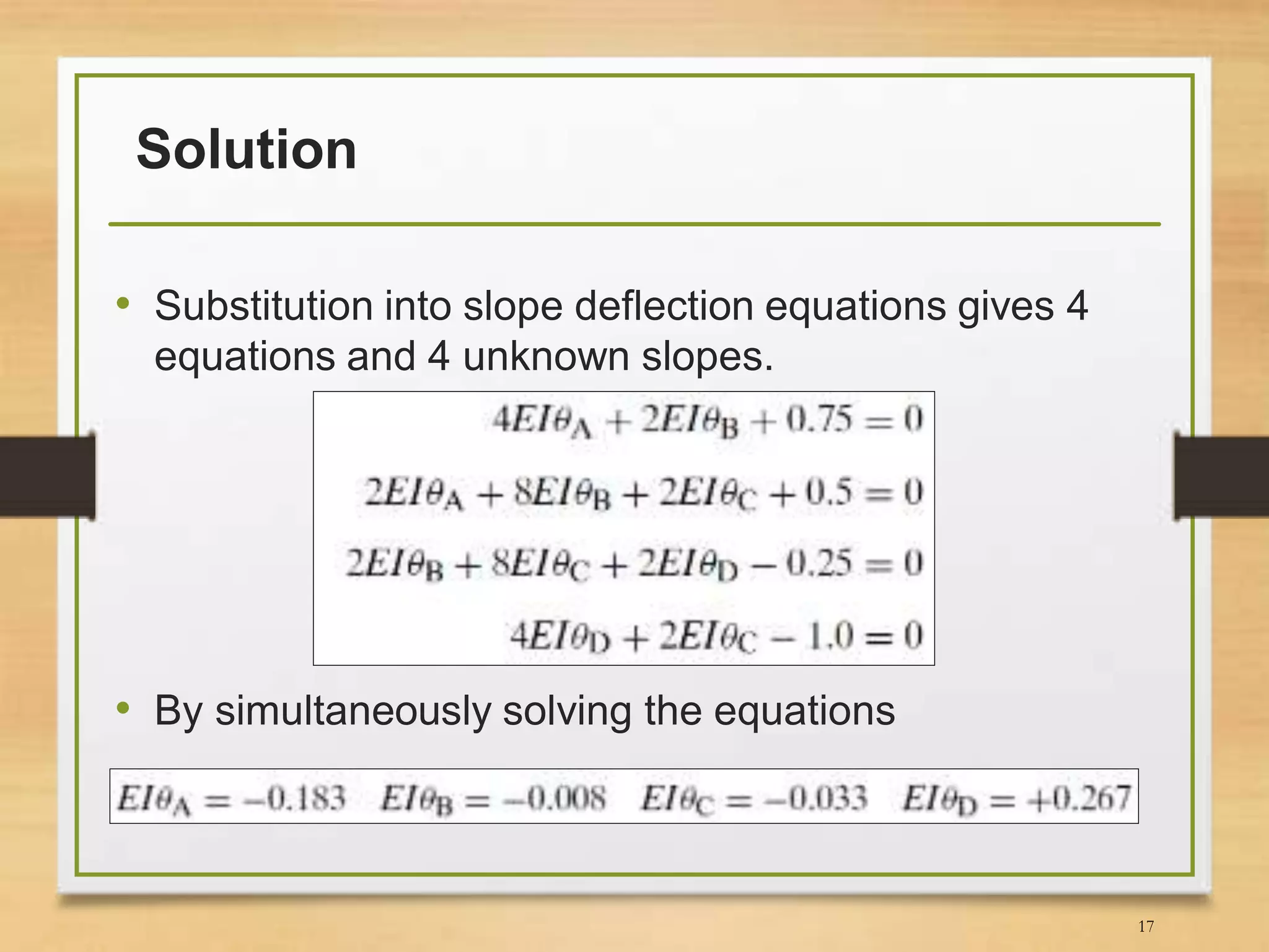 Slope Deflection Method | PPTX