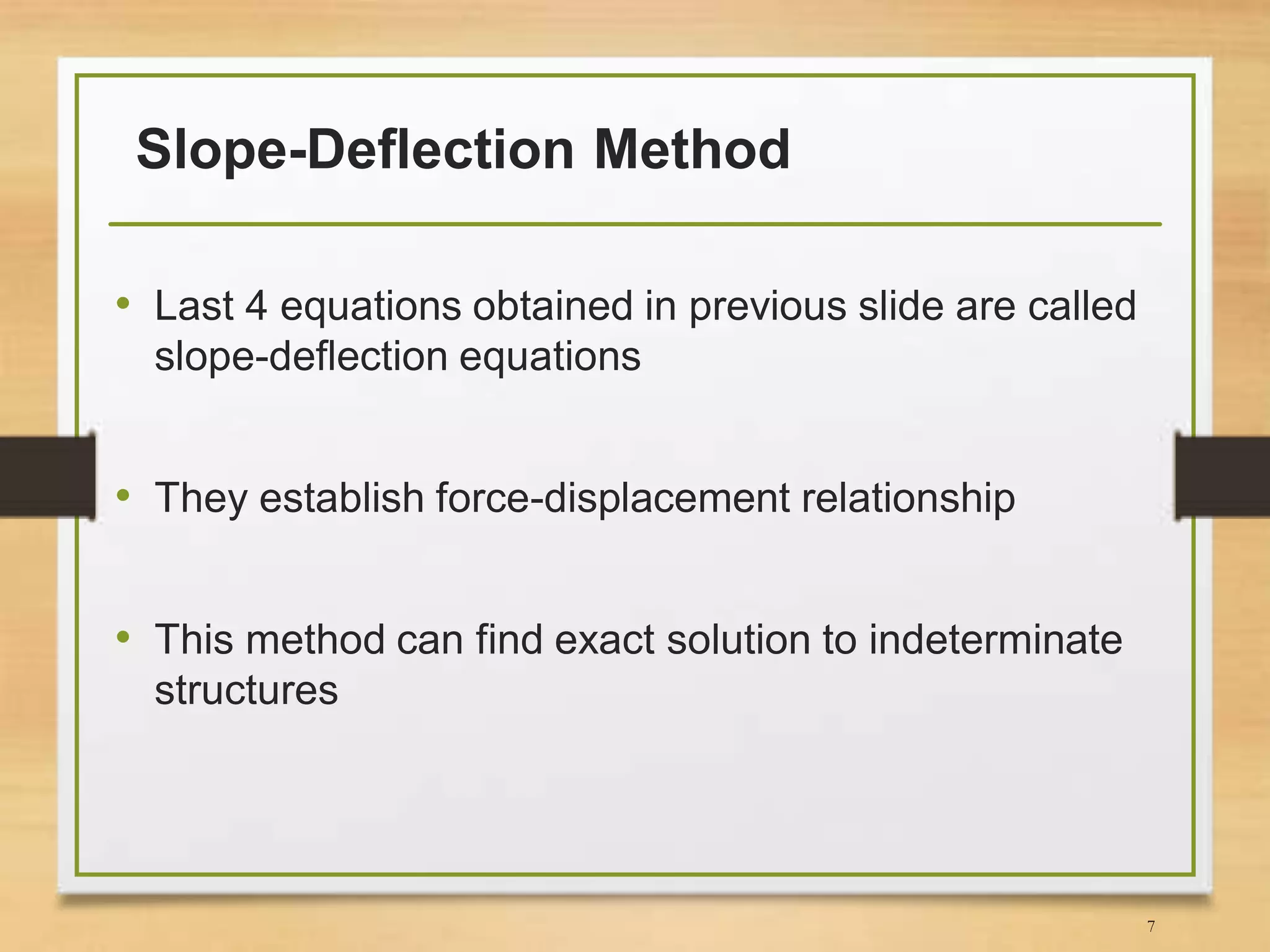 Slope Deflection Method | PPTX