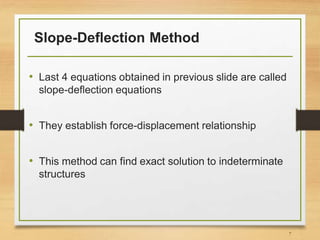 Slope Deflection Method | PPTX