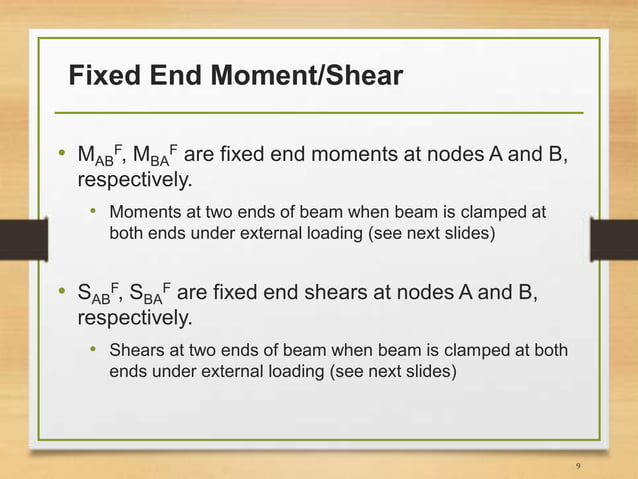 Slope Deflection Method | PPTX | Chemistry | Science