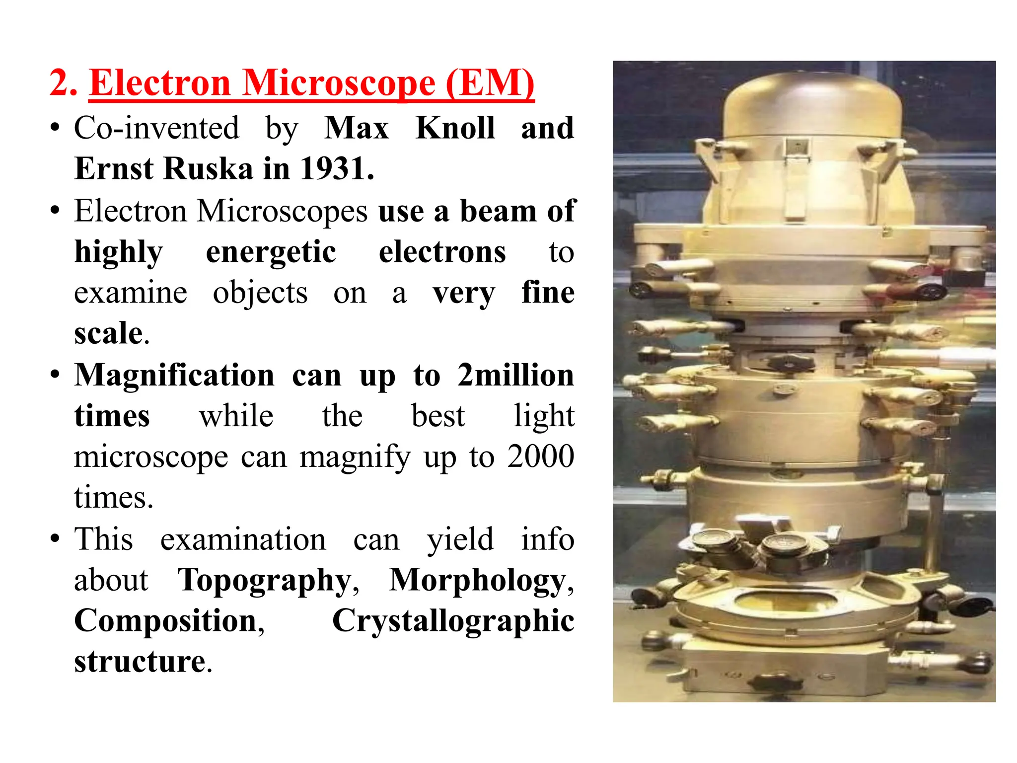 lec 2 Types of the Microscop.pdf Microscopy The science of ...