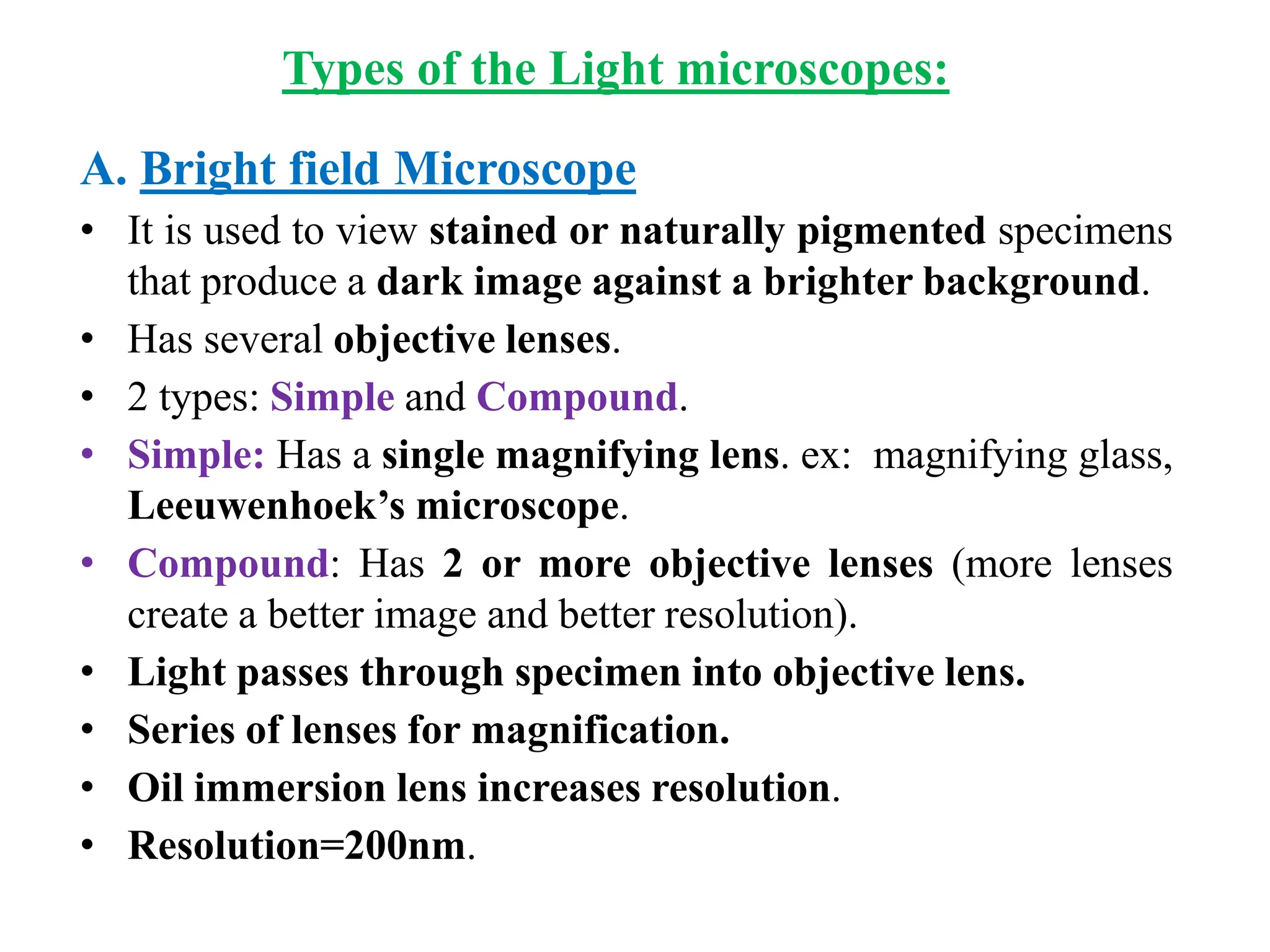 lec 2 Types of the Microscop.pdf Microscopy The science of investigating small objects and ...