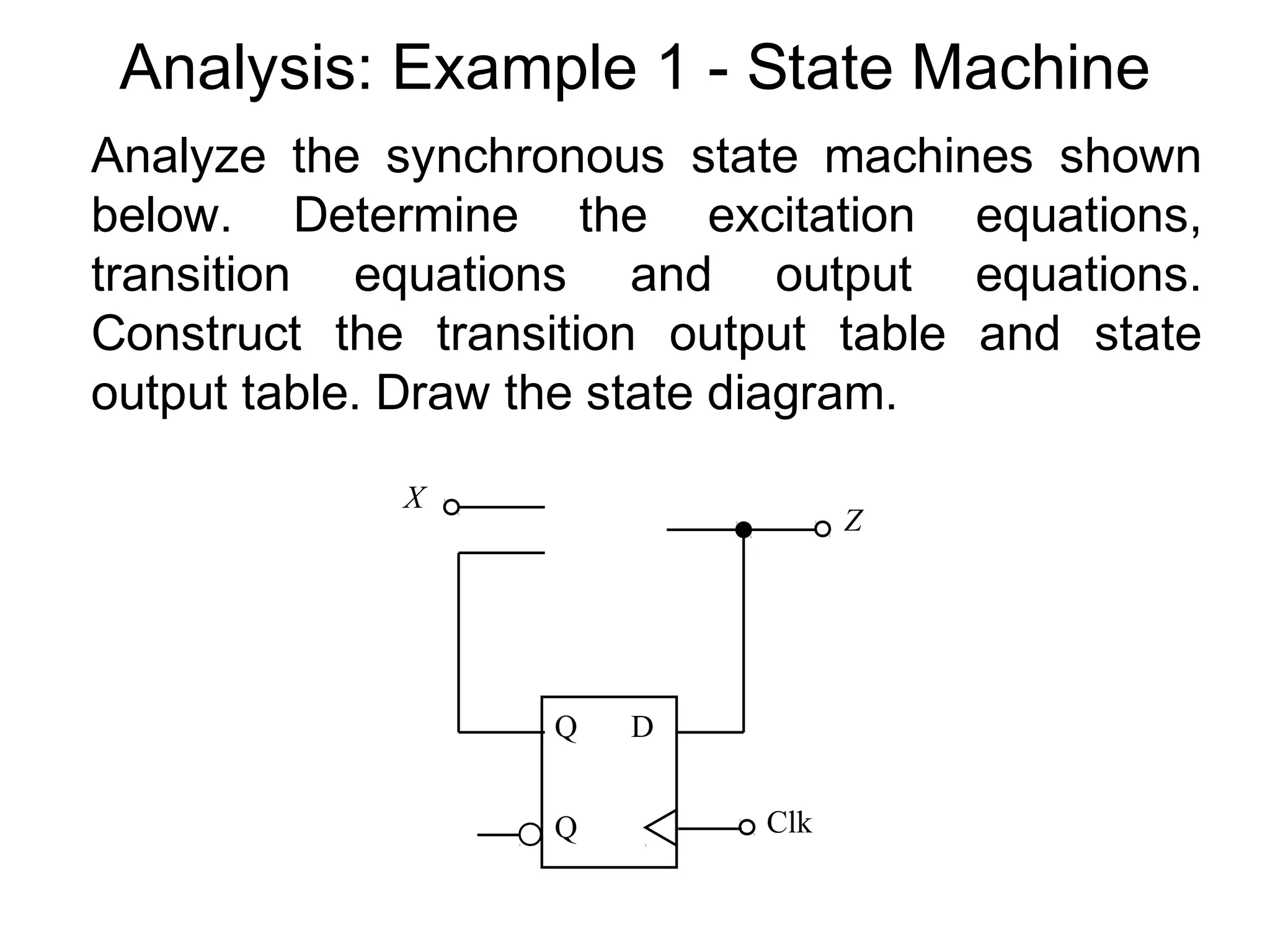 Analysis of state machines | PPT