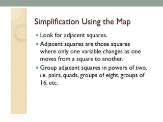 Simplification of Boolean Functions | PPTX