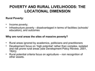 Livelihood and rural development | PPT