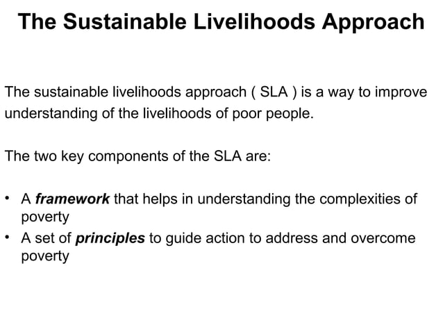 Livelihood and rural development | PPT | Agriculture | Industries