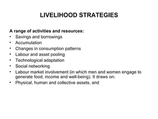 Livelihood and rural development | PPT